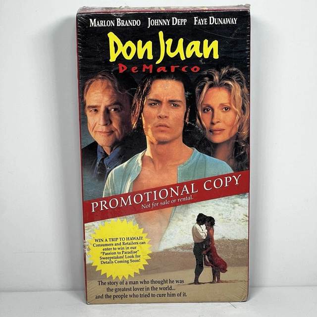 DON JUAN DEMARCO VHS Promtional Screener Sealed Johnny Depp £9.30 ...