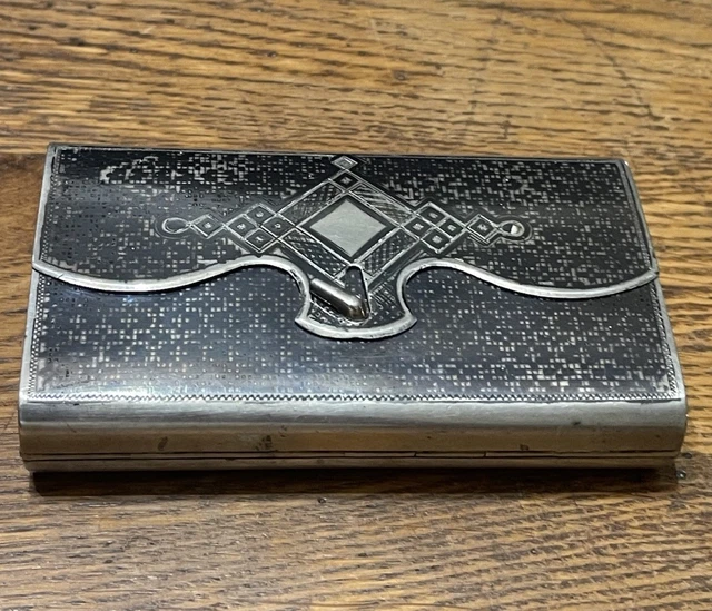 RARE SUPERBE BOITE Russe Argent Niellé Russe Box Silver Russia 1872 EUR ...