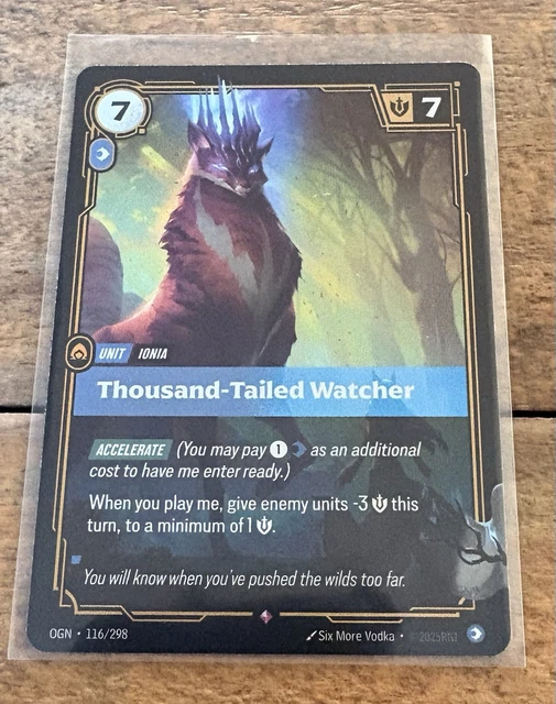 LEAGUE OF LEGENDS TCG 2025 Riftbound Thousand-Tailed Watcher 116/298 £ ...