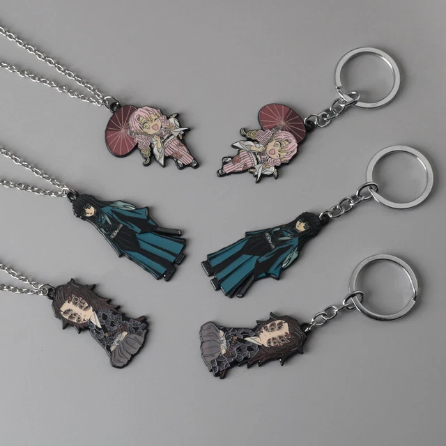 DEMON SLAYER KOKUSHIBO Kanroji Mitsuri Tokitou Muichirou Metal Keychain ...