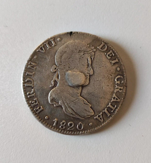 MEXIQUE - MONNAIE 8 réales Ferdinand VII monnaie coloniale 1820 JJ EUR 99,00 - PicClick FR