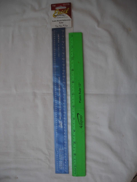 EXCEL 55779 DELUXE Scale Model Reference Ruler, Rule, 1:72 1:48, 1/35 1 ...
