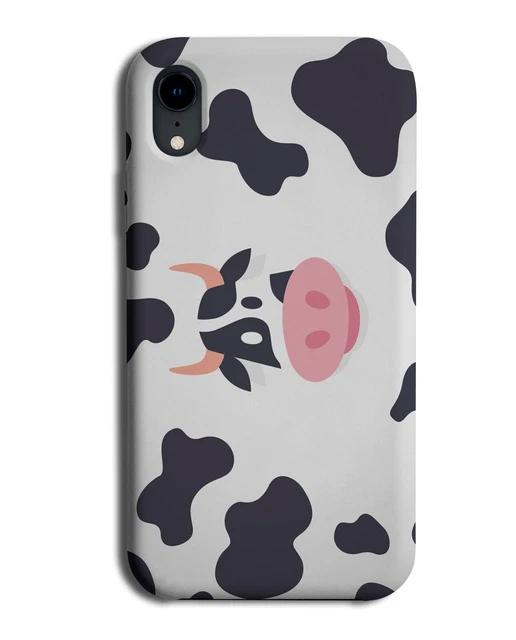 CARTONI ANIMATI STAMPA mucca e mucche simbolo viso custodia telefono ...