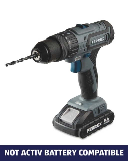 Ferrex Cordless Hammer Drill 14 4v Li Ion Battery Charger Drill