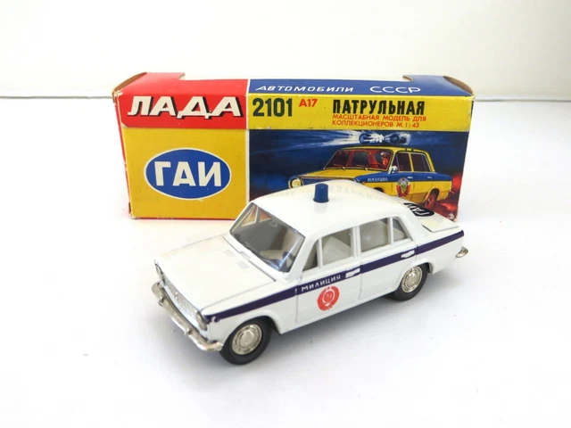 1:43 VAZ 2101 Lada Police Novoexport Ussr Cccp Moskvitch Volga Gaz Zil ...