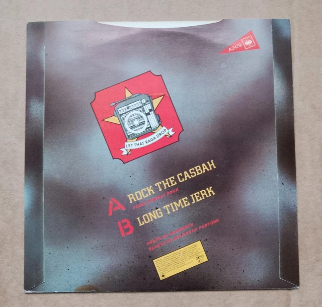 THE CLASH ROCK the Casbah 1982 Vinyl 7" with Stickers. Very Good ...