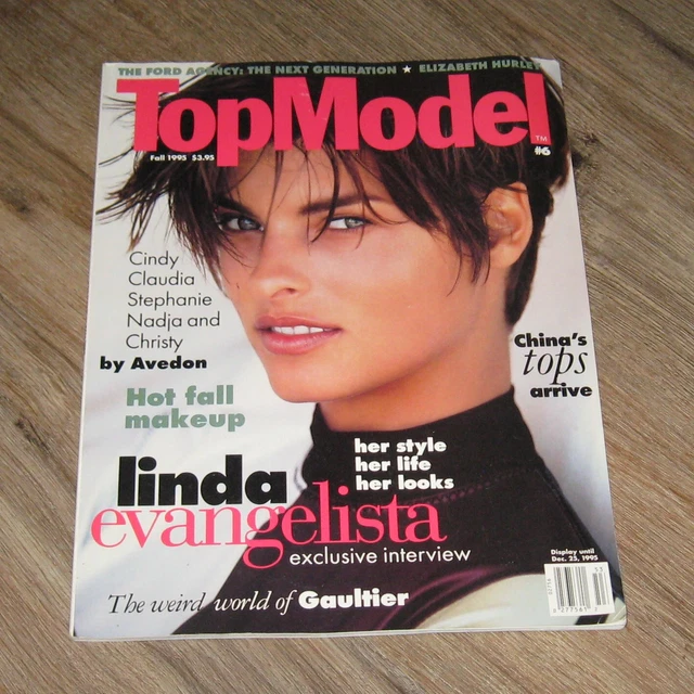 TOP MODEL MAGAZN Linda Evangelista KELLY SLATER Elizabeth Hurley MONICA ...