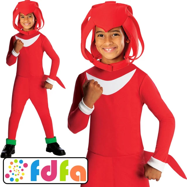 RUBIES OFFICIAL KNUCKLES Sonic the Hedgehog Kids Childs Fancy Dress ...