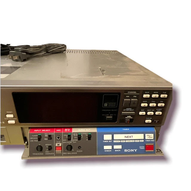SONY SL-2710 BETAMAX player - Nice! - Hi-Fi Stereo VCR video recorder ...