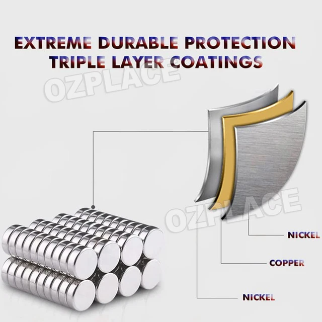 UP TO 500PCS Rare Earth Strong Magnet Disc Round Cylinder Neodymium N50 ...