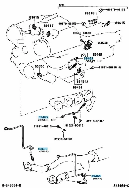 TOYOTA CELSIOR LEXUS LS430 UCF30 UCF31 Genuine Oxygen Sensor 89465-50140 OEM $189.47 - PicClick CA