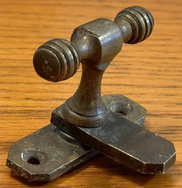 VICTORIAN BRASS WINDOW Catch Twist Lock Reclaimed £22.00 - PicClick UK