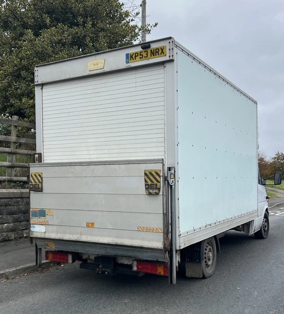 MERCEDES SPRINTER LUTON Box Van With Tail Lift No MOT Needs New ...