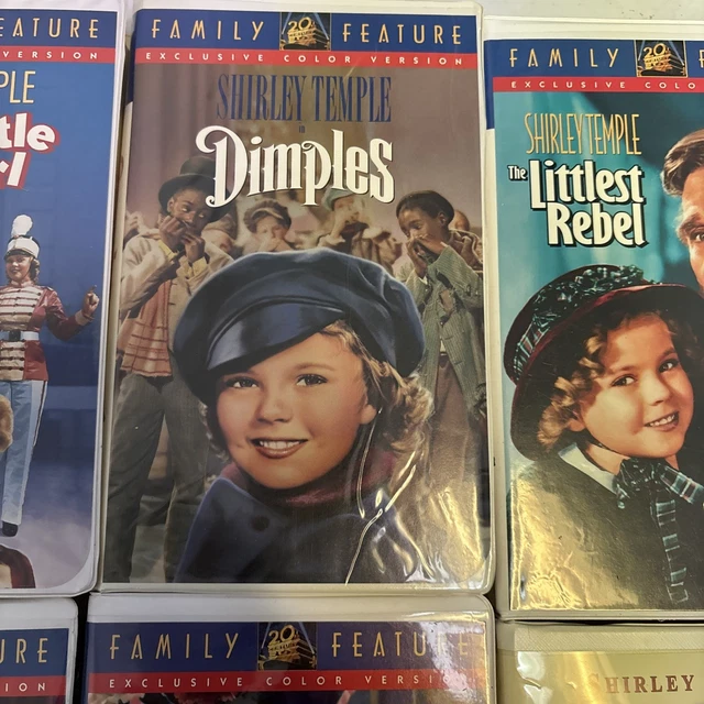 VINTAGE SHIRLEY TEMPLE VHS Movies 6 Clam Shell 4 Box VG Untested £26.81 ...