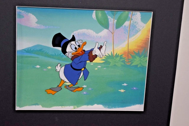 SCROOGE MCDUCK 12 field 12.5"x10.5" animation cel, matted. £171.68 ...