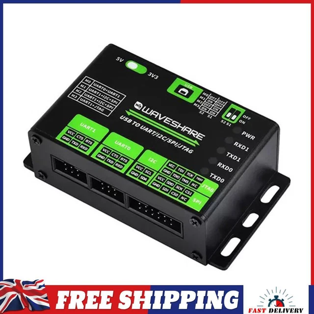 USB TO UART/I2C/SPI/JTAG Adapter Converter 3.3V/5V Supports Multiple Interfaces £19.79 - PicClick UK