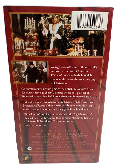A CHRISTMAS CAROL VHS Cassette Tape 2001 - Sealed - George C. Scott £7. ...