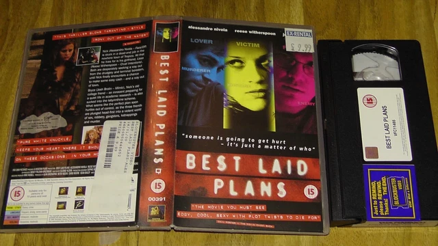 BEST LAID PLANS VHS Video Big Box Ex Rental Cert CBS/FOX Blockbuster Sticker £4.99 - PicClick UK