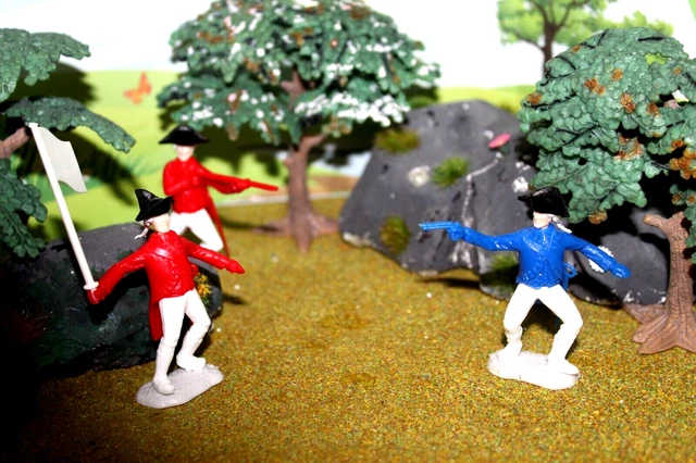 AMERICAN WAR OF independance trihat soldiers Timpo x 3 £29.88 - PicClick UK