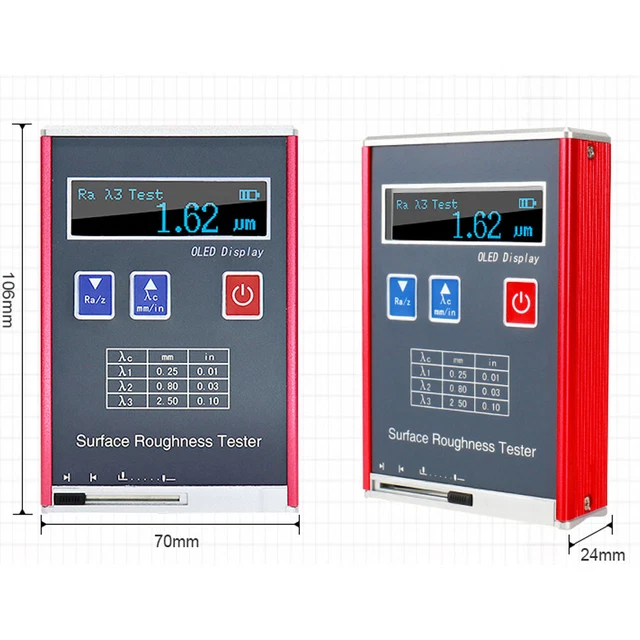 PORTABLE DIGITAL SURFACE Roughness Tester Meter Profile Gauge Ra,RZ,Rq ...