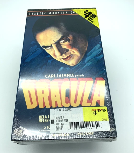 MONSTER COLLECTION DRACULA VHS 1999 1931 Horror Bela Lugosi See Back ...