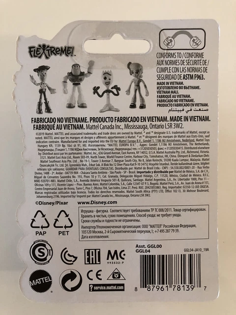 TOY STORY 4 Disney Pixar BO PEEP 4" Flextreme! Bendable Figure. Mattel ...