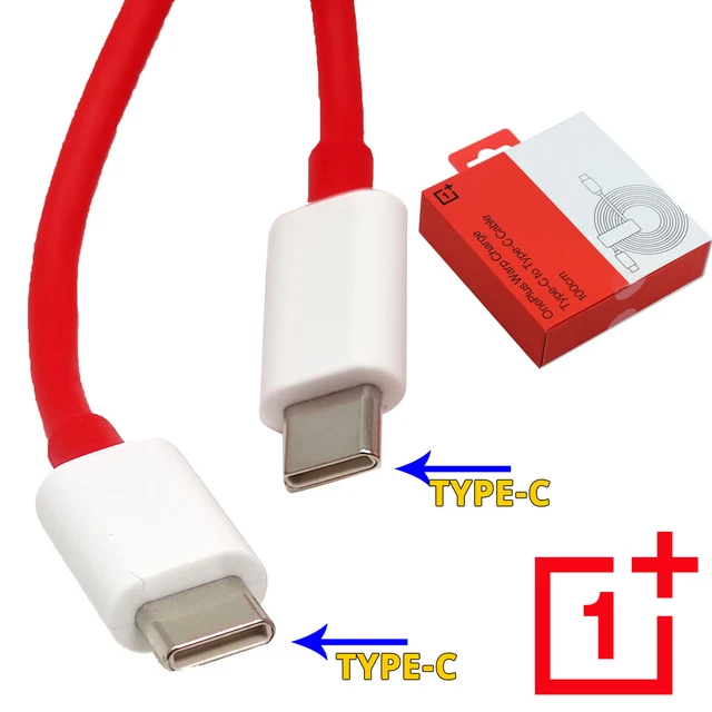 CAVO TYPE-C A USB-C 100cm originale OnePlus WARP ricarica veloce ...