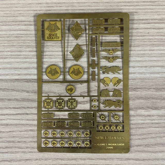 ESPACE LOUPS GRAVÉ Laiton Icon Badge Signalisations Warhammer 40,000 ...