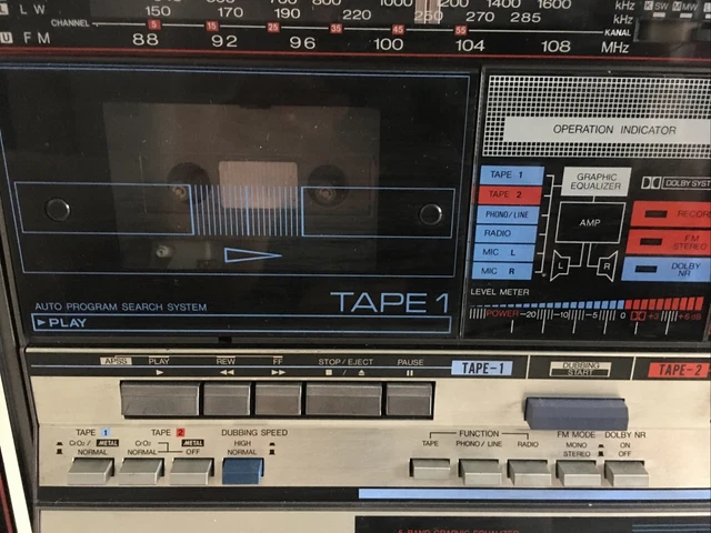 SHARP GF-780H(D) BOOMBOX double enregistreur cassette lecteur de cassette - du revendeur EUR 799 ...