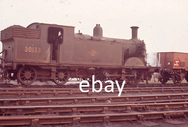 ORIGINAL 35MM RAILWAY SLIDE BR SR CLASS M7 STEAM LOCO 30122 12/63 £3.99 ...