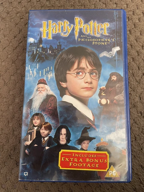 HARRY POTTER AND the Philosopher's Stone Blue Box + Bonus PAL VHS Video ...