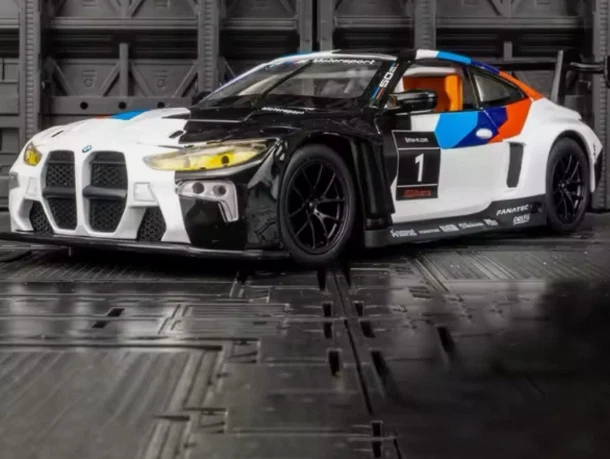 NEW BOXED BMW Miniature M4 Gt3 Motorsport Livery Diecast Model 1:18 ...
