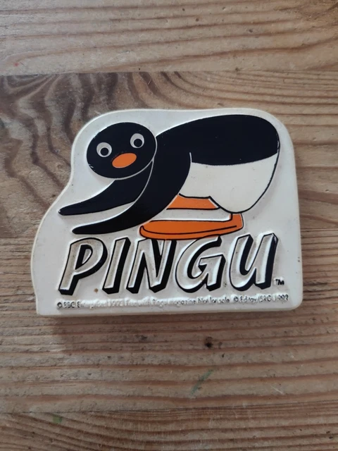 RARE VINTAGE PINGU PROMOTIONAL Fridge magnet BBC MAGAZINES 1992 Plastic ...
