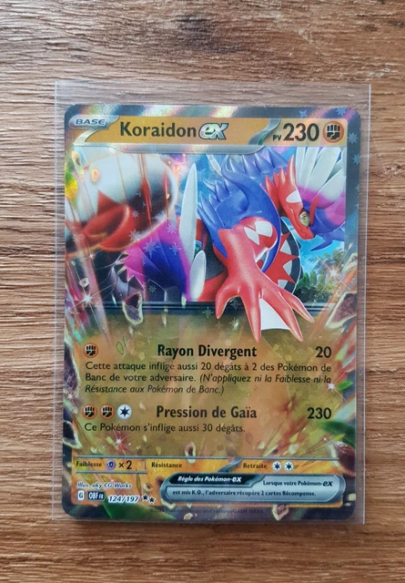 CARTE POKÉMON NEUVE Koraidon Ex Flammes Obsidiennes 124/197 Fr EUR 1,99 ...