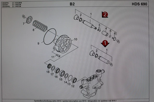 KIT POMPE KIT pompe pour KÄRCHER HDS 690/HDS 760/HDS 755/HDS 990 2.880-283.0 EUR 163,90 ...