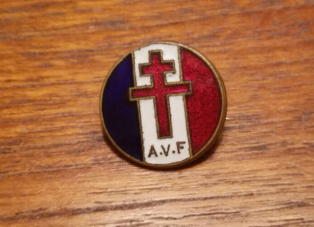 WW2 / SECOND World War Free French Amis des Voluntaires Francais Badge ...