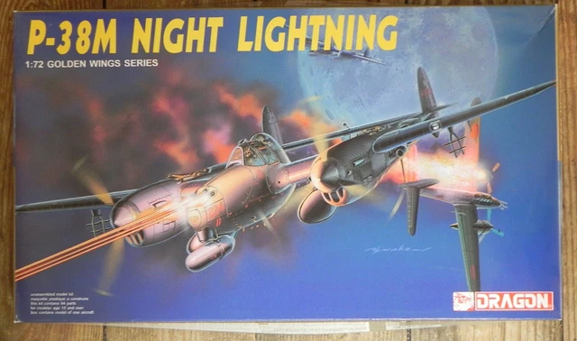 LOCKHEED P-38M &NIGHT Lightning 1/72 Dragon Golden Wings Model Kit EUR ...