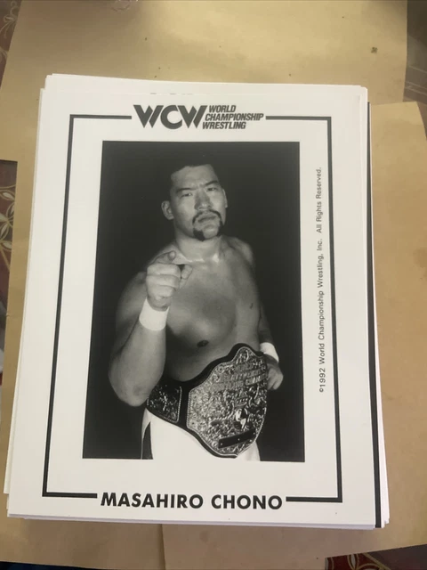MASAHIRO CHONO VINTAGE WCW NWA nWo NJPW WWE WWF Wrestling 8x10 Promo ...