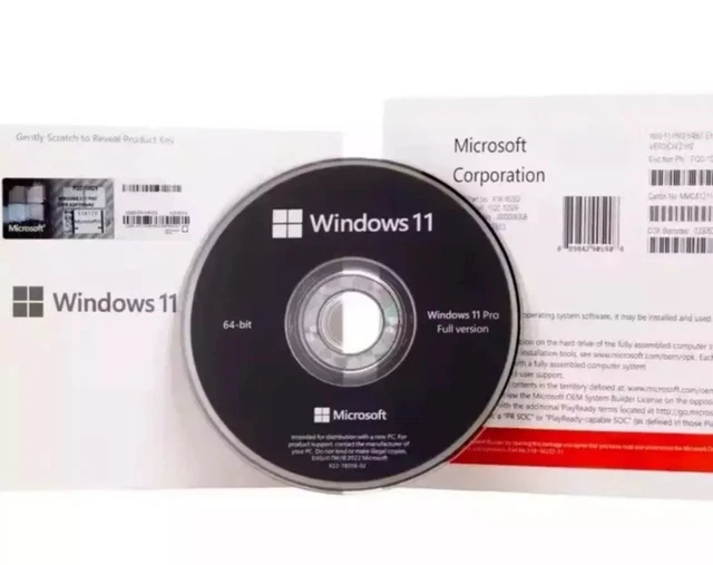MICROSOFT WINDOWS 11 Pro 64 Bit DVD Product Key & Neuinstallation Neu ...