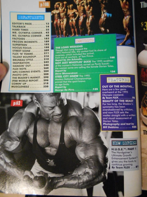 FLEX BODYBUILDING MUSCOLO costume da bagno rivista CORY EVERSON ...