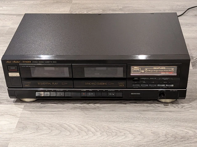 FISHER CR-W911A STEREO Dual Dubbing Cassette Deck. Partially Tested ...