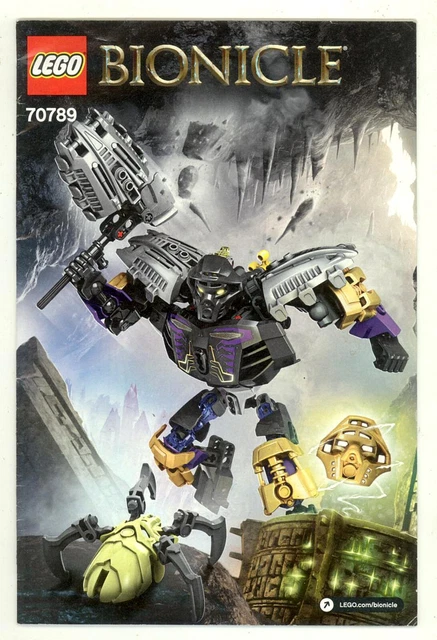LEGO BIONICLE 70789 Instruction Book Only - Onua - Master Of Earth $5. ...