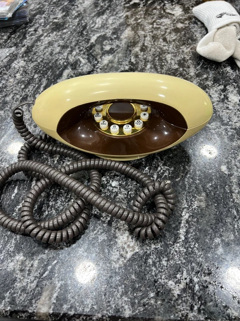 GENIE TELEPHONE PHONE 2 Tone BUSH BUTTON SPACE AGE TEIF 8300 AMERICAN £ ...