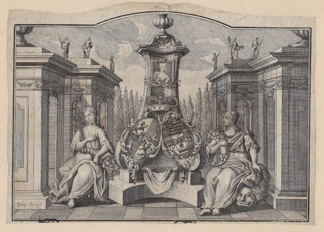 JOHANN CHRISTOPH SYSANG, Momumentum - Kupferstich EUR 55,00 - PicClick DE