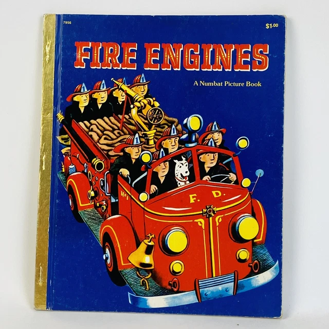 FIRE ENGINES BY Tibor Gergely VERY RARE Vintage 1979 Large Numbat ...