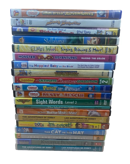YOUNG KIDS EDUCATIONAL & Entertaining DVD Lot 20 DVDs- Only $1 Each ...
