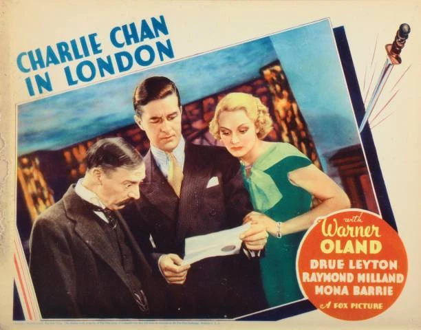 CHARLIE CHAN IN London Lobby Card Ee Clive Ray Milland Drue Movie Old ...