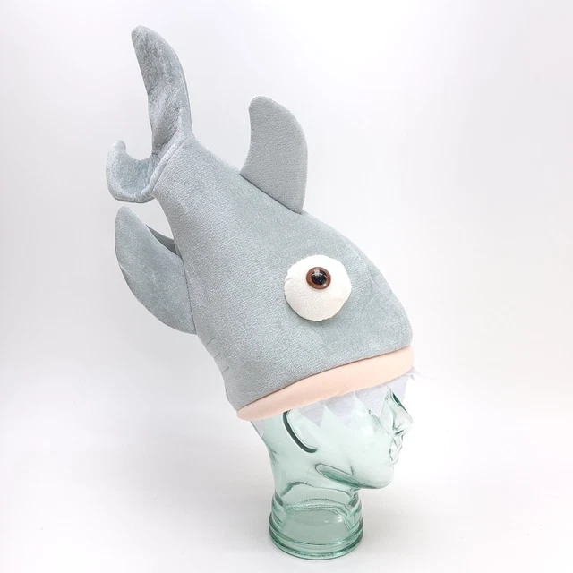 SHARK HAT COSTUME Accessory Fish Halloween Dress Up Party Great White ...
