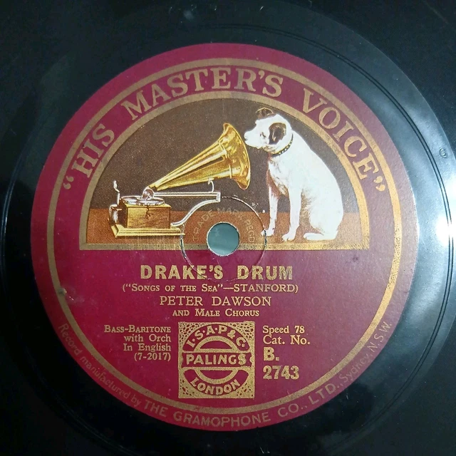PETER DAWSON - Drake's Drum / Outward Bound (Shellac, 10") £16.15 ...