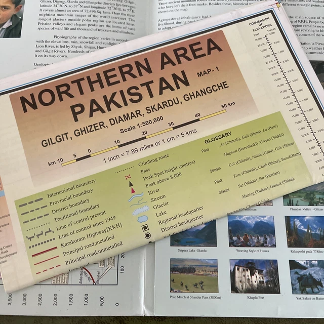 NORTHERN AREA OF Pakistan Map / Atlas Manzoom Ali Katakkram Silk Route ...